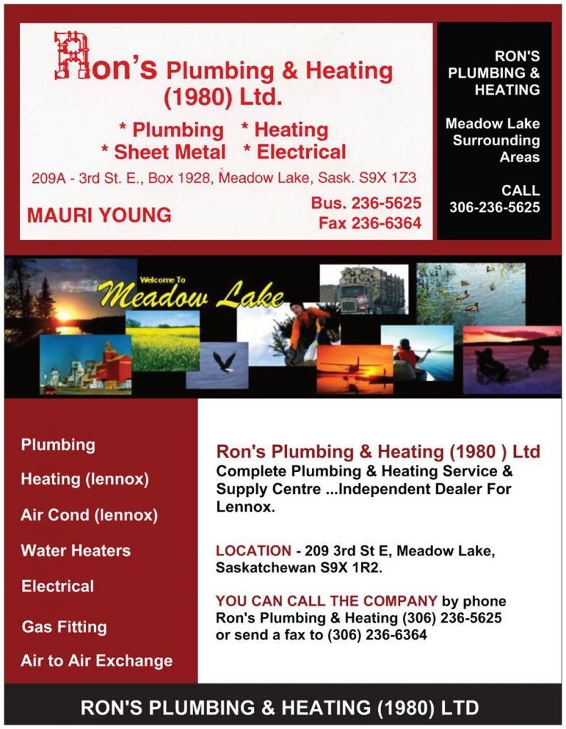 RON'S PLUMBING & HEATING 306-236-5625 Meadow Lake SK - A Business ...